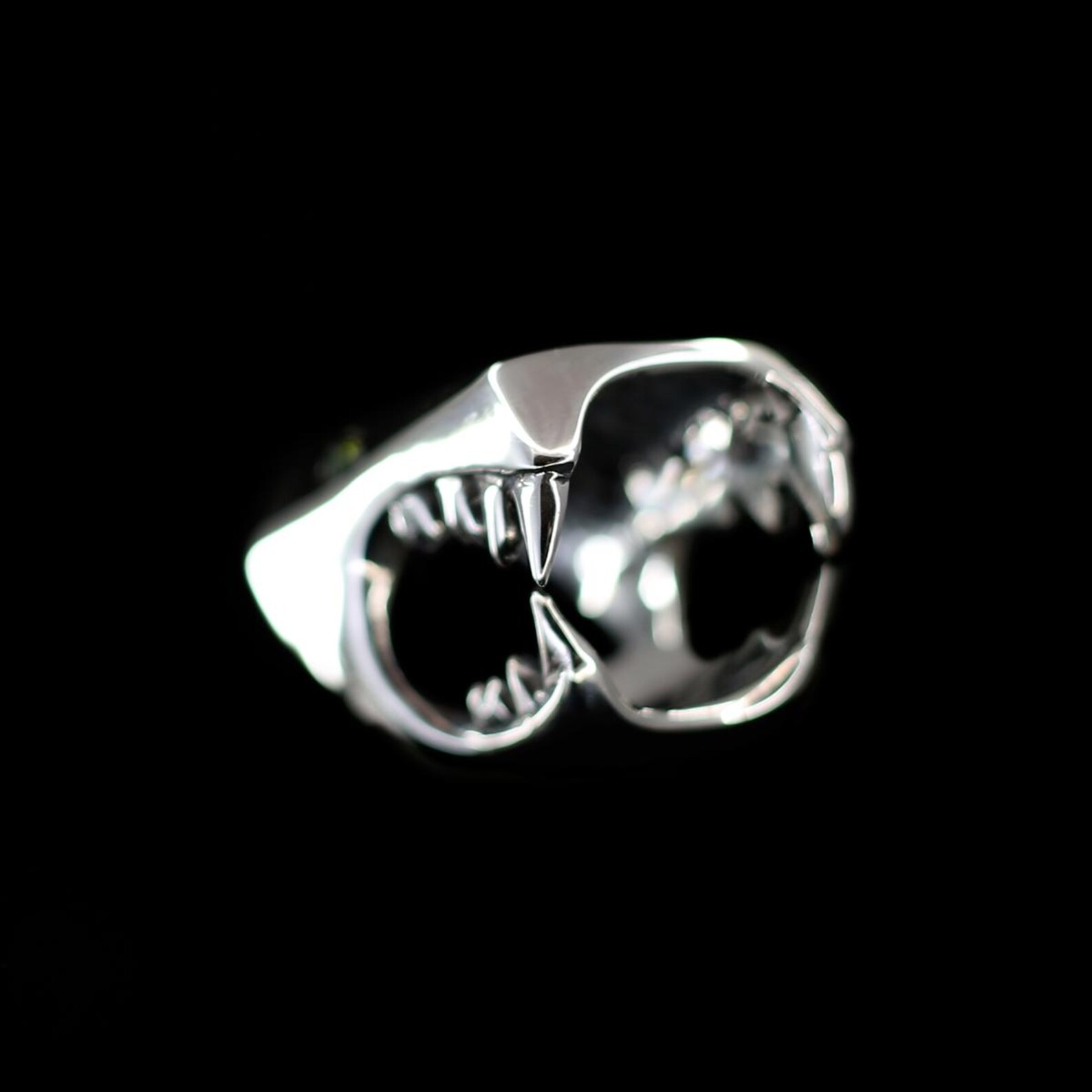 Akata: Slick Brutalist Hyena Ring – Bold Animal Themed Sterling Silver ...