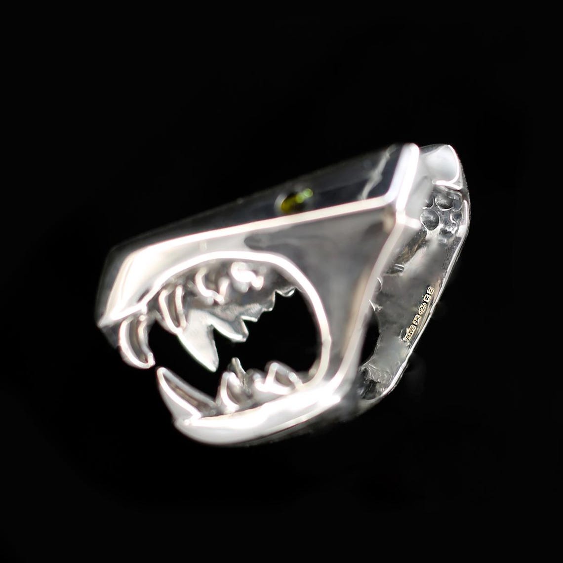 Akata: Slick Brutalist Hyena Ring – Bold Animal Themed Sterling Silver ...