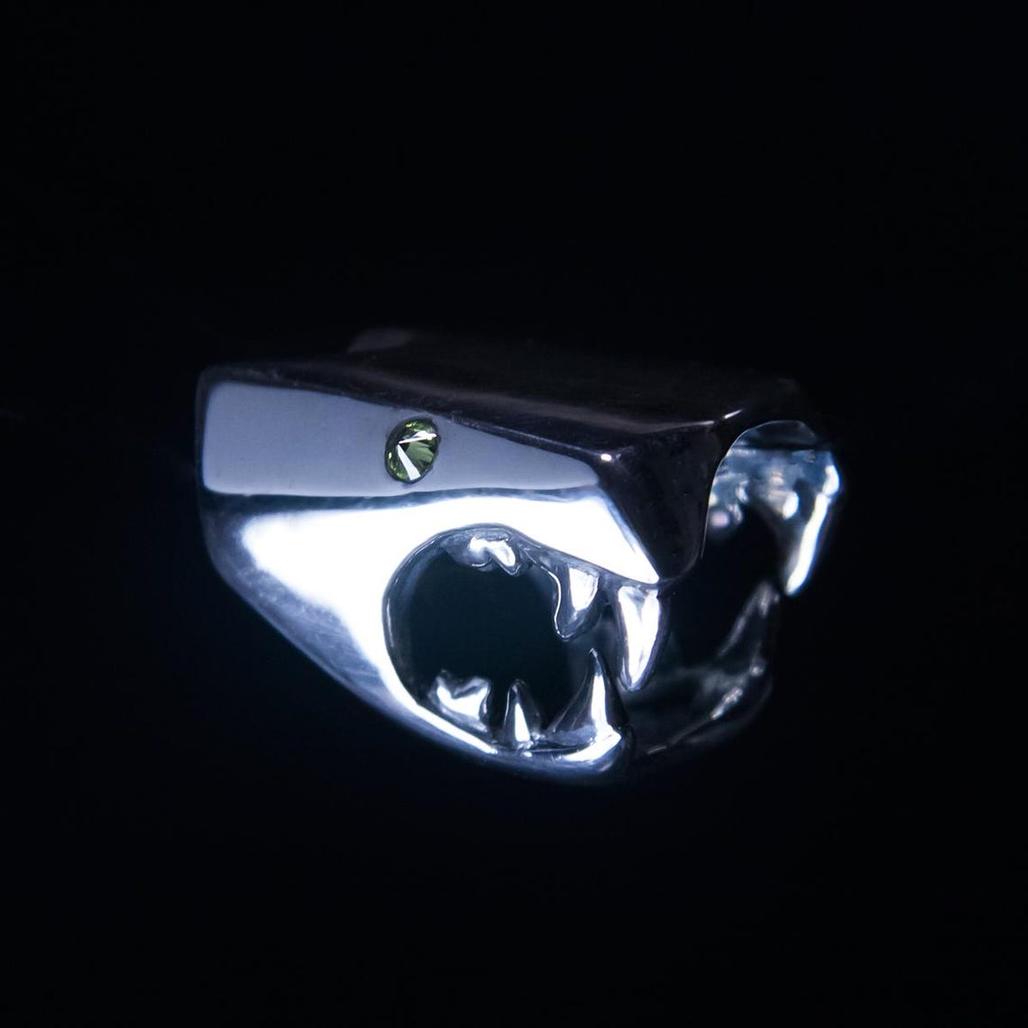 Akata: Slick Brutalist Hyena Ring – Bold Animal Themed Sterling Silver ...