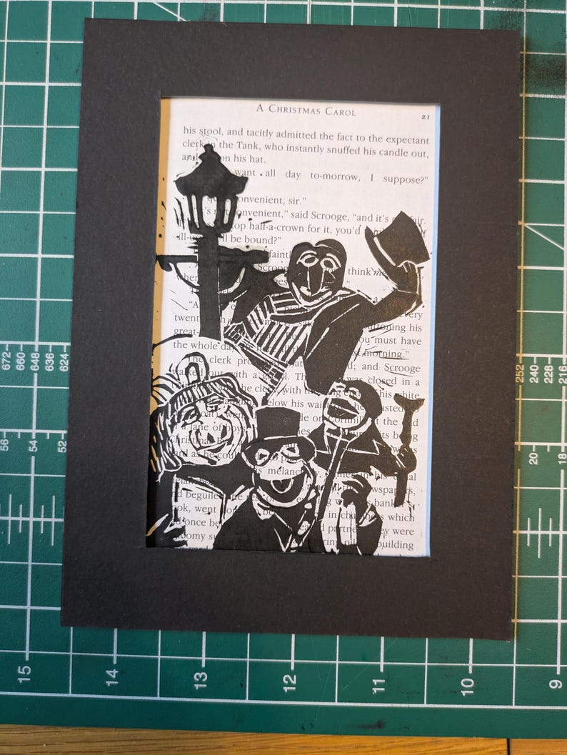 Muppets Christmas Carol Character Montage Linoprint - Etsy