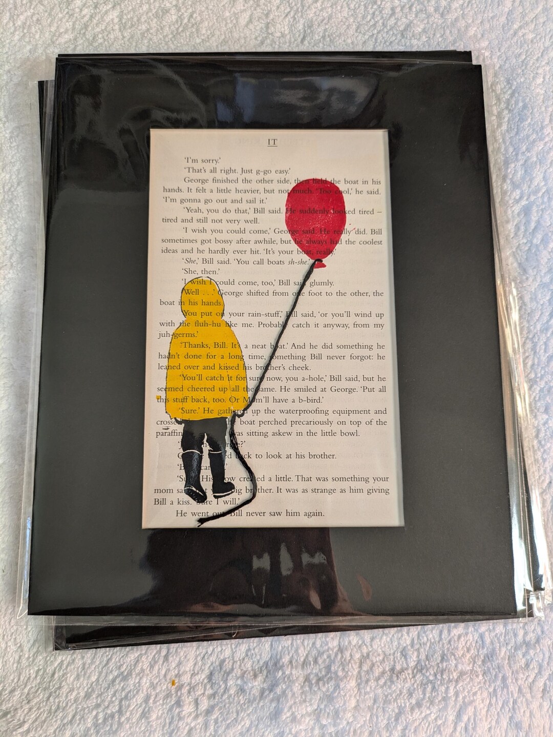 Stephen King It Georgie With Red Balloon Print Large Horror Linoprint ...