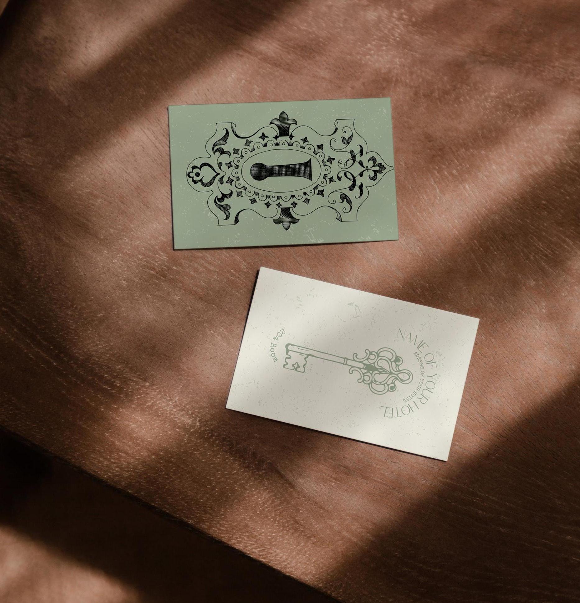 Room Key Card Template, Printable Key Card, Hotel Key Card, Cottage Key ...