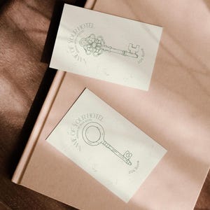 Room Key Card Template, Printable Key Card, Hotel Key Card, Cottage Key ...