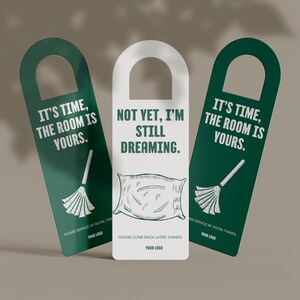 Hotel Door Hanger Template, Printable Hotel Door Tag Do Not Disturb and ...