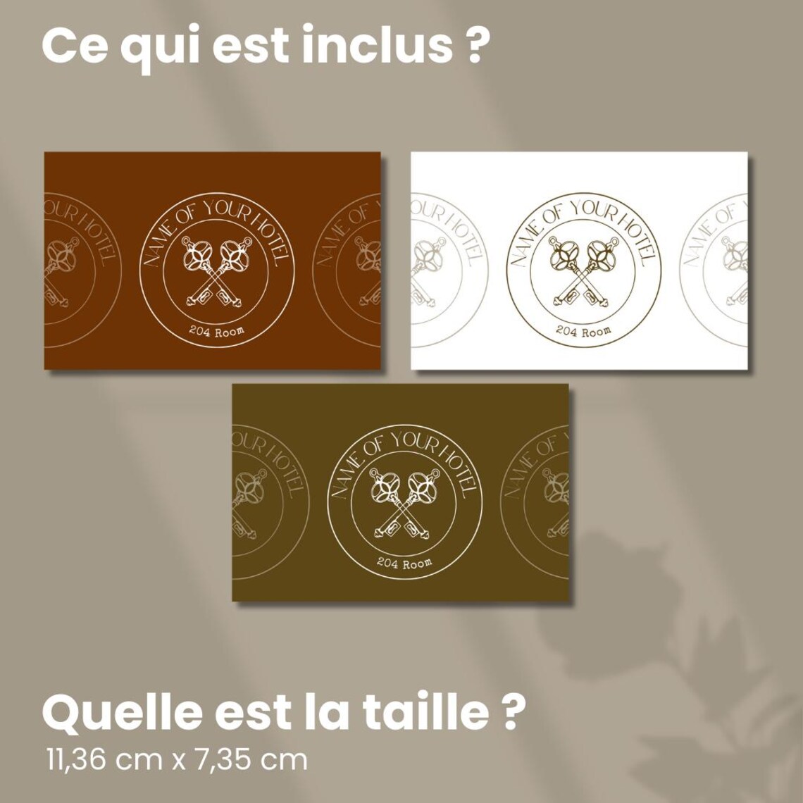 Room Key Card Template, Printable Key Card, Hotel Key Card, Cottage Key ...