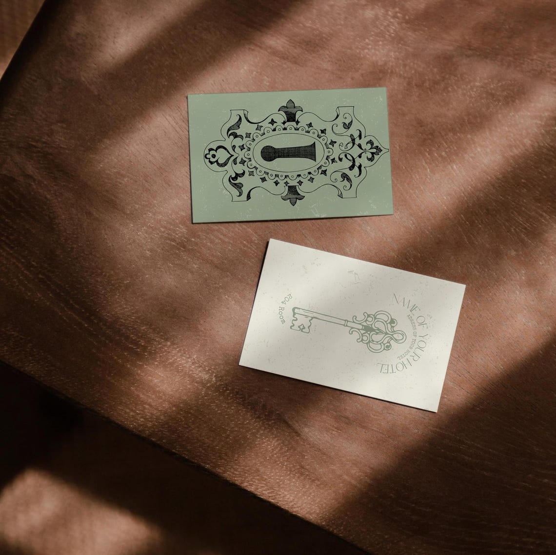 Room Key Card Template, Printable Key Card, Hotel Key Card, Cottage Key ...