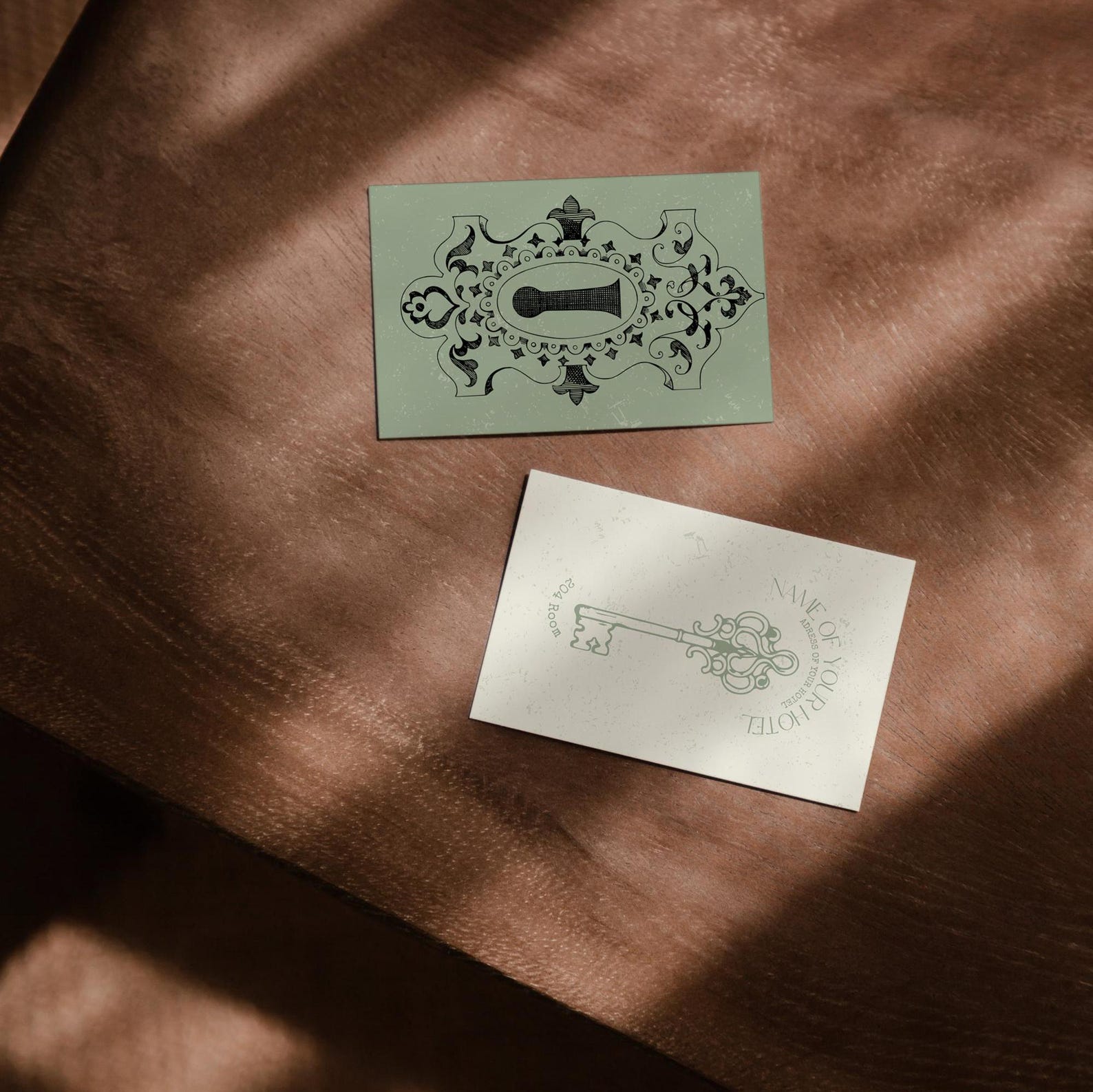 Room Key Card Template, Printable Key Card, Hotel Key Card, Cottage Key ...