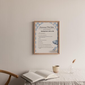 Pool Rules Poster, Editable With Canva, Ideal for Airbnb, Vacation ...