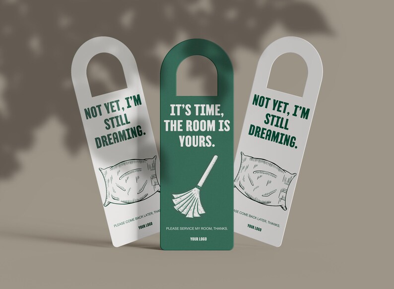 Hotel Door Hanger Template, Printable Hotel Door Tag Do Not Disturb and ...