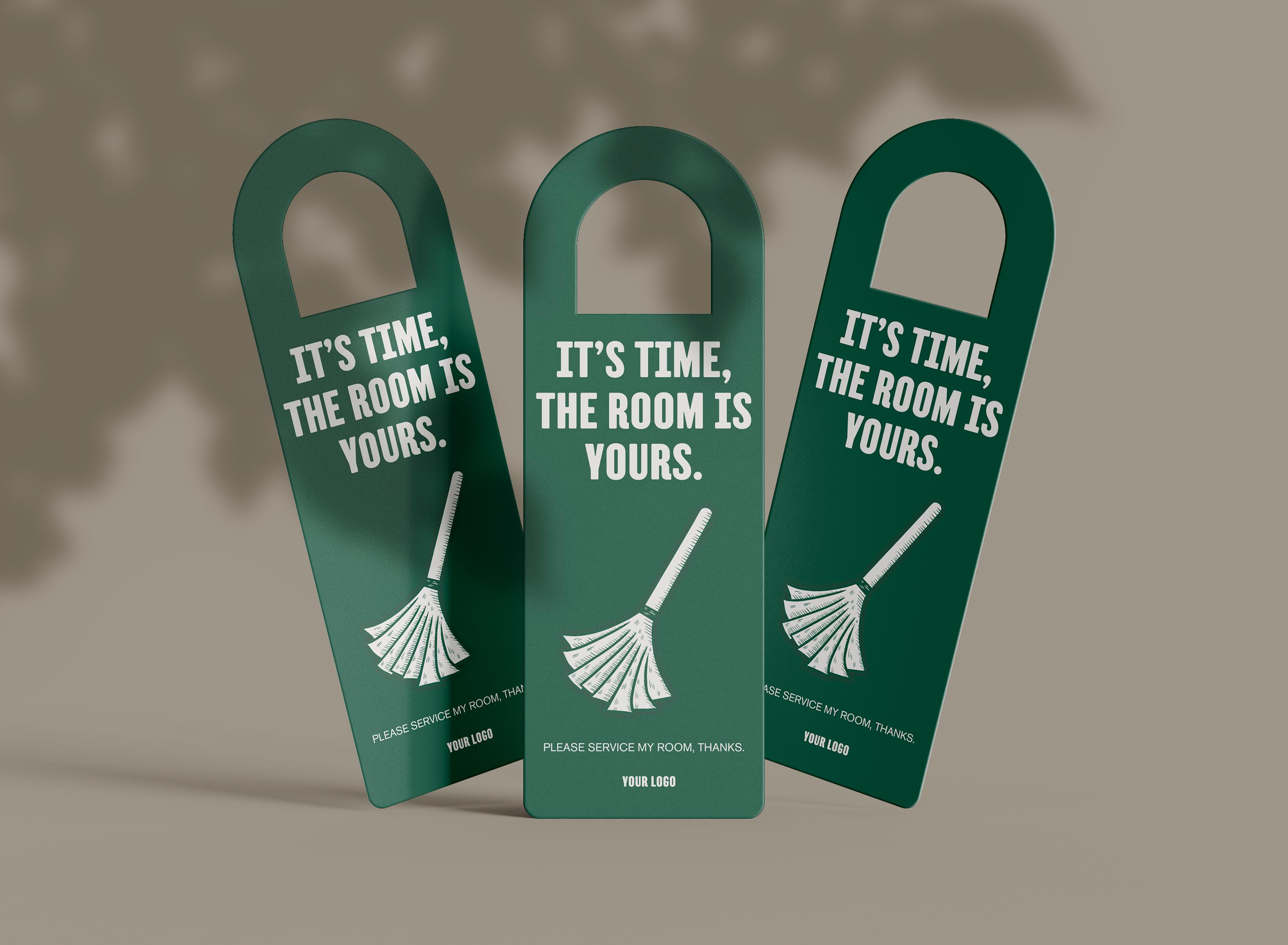 Hotel Door Hanger Template, Printable Hotel Door Tag Do Not Disturb and ...
