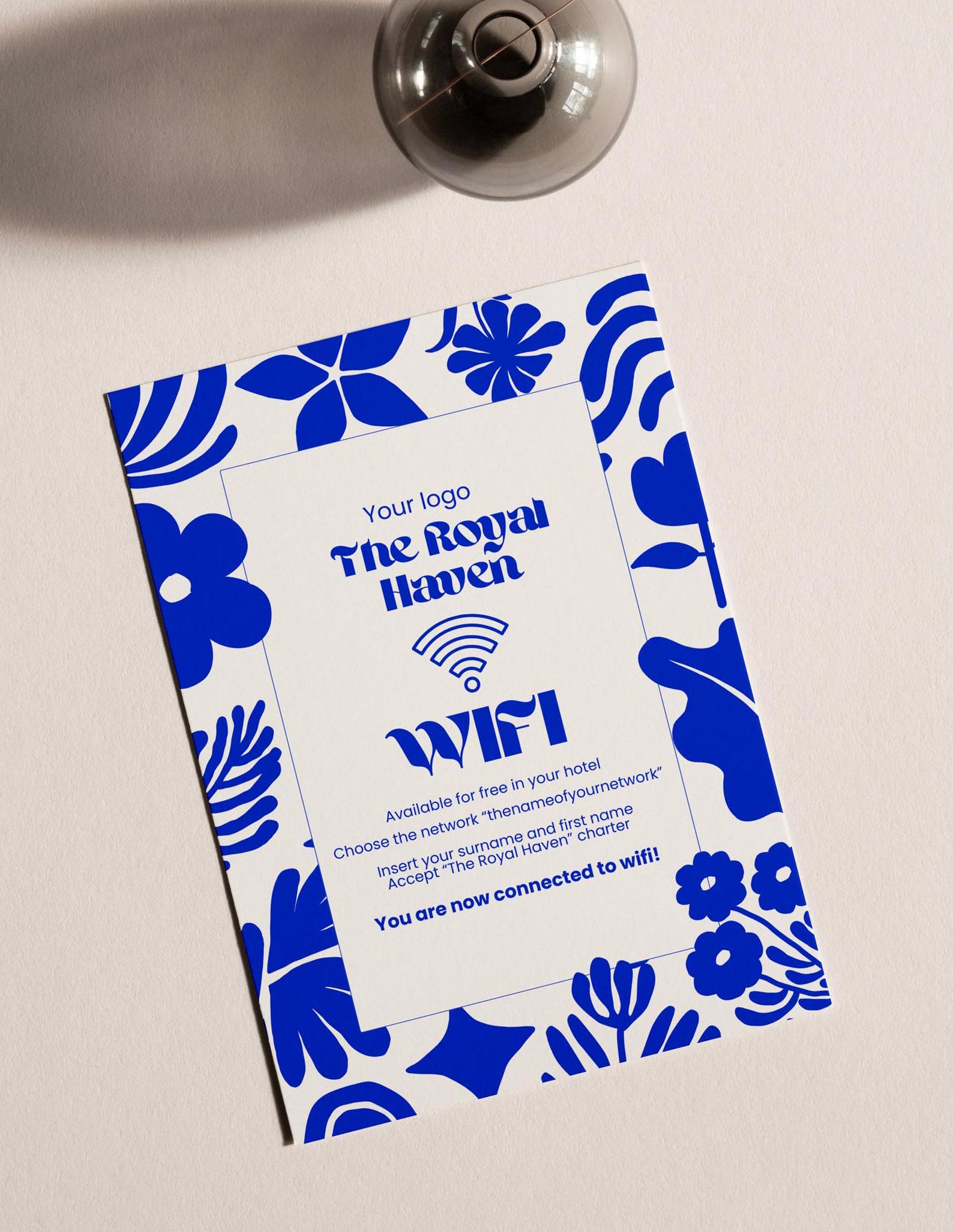 Printable Wifi Password Sign, Editable Wifi Sign Template, Instant ...