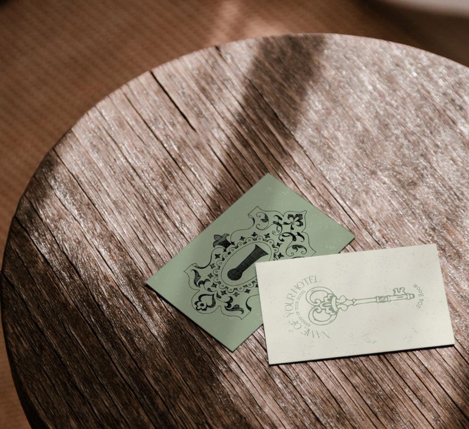 Room Key Card Template, Printable Key Card, Hotel Key Card, Cottage Key ...