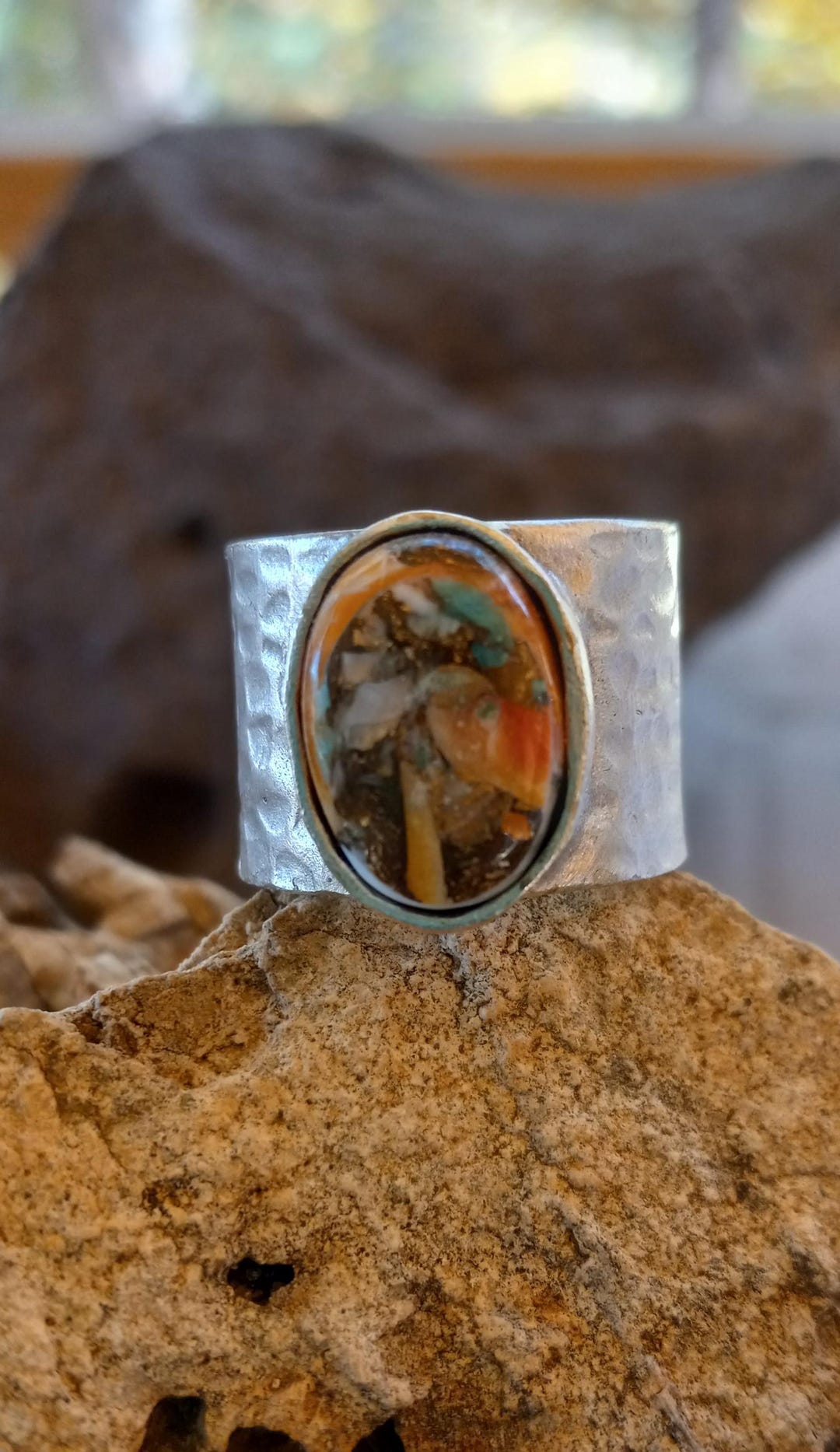 Spiny Oyster Turquoise Ring - Etsy
