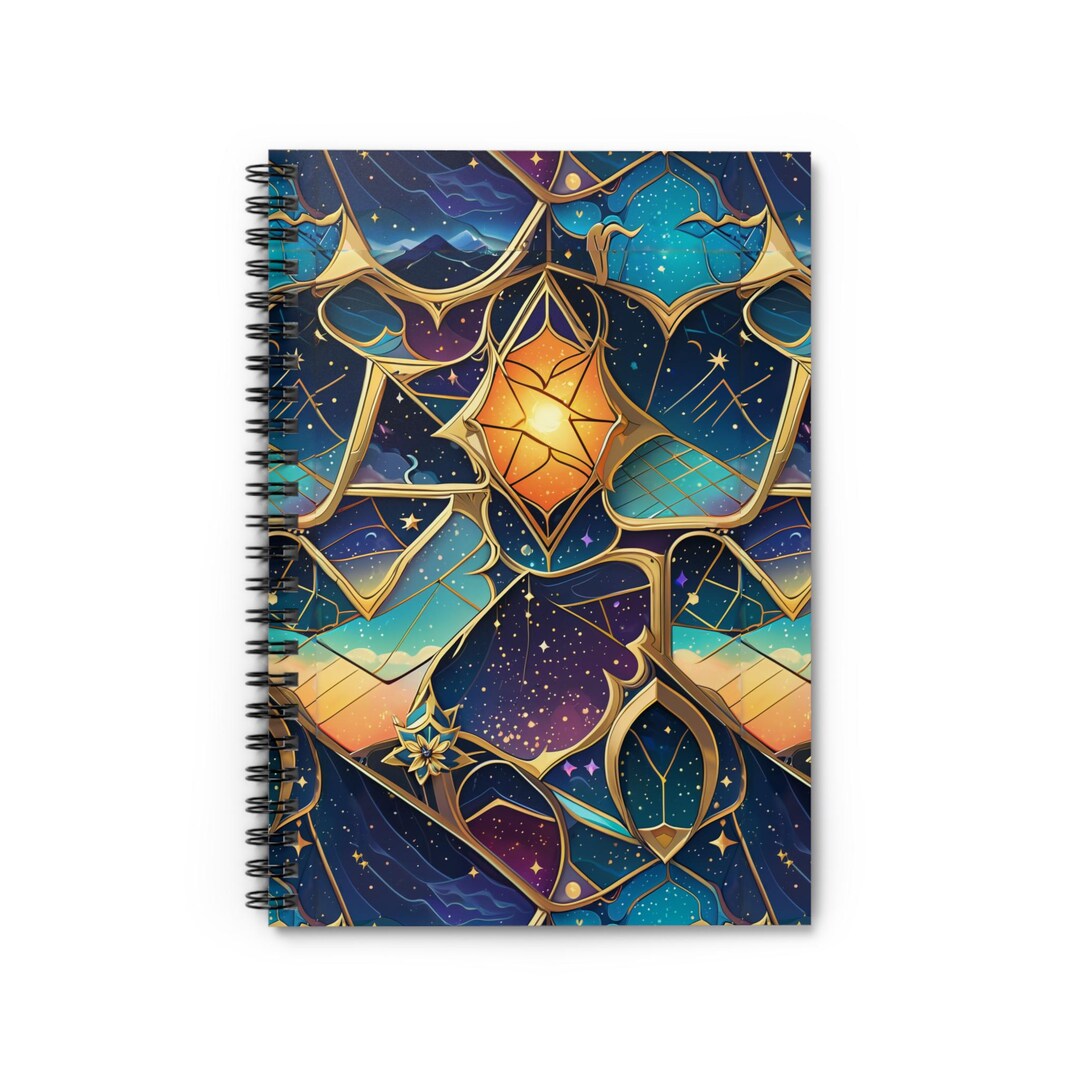 Cosmic Constellation Planner, Starry Night Theme Notebook, Glowing ...