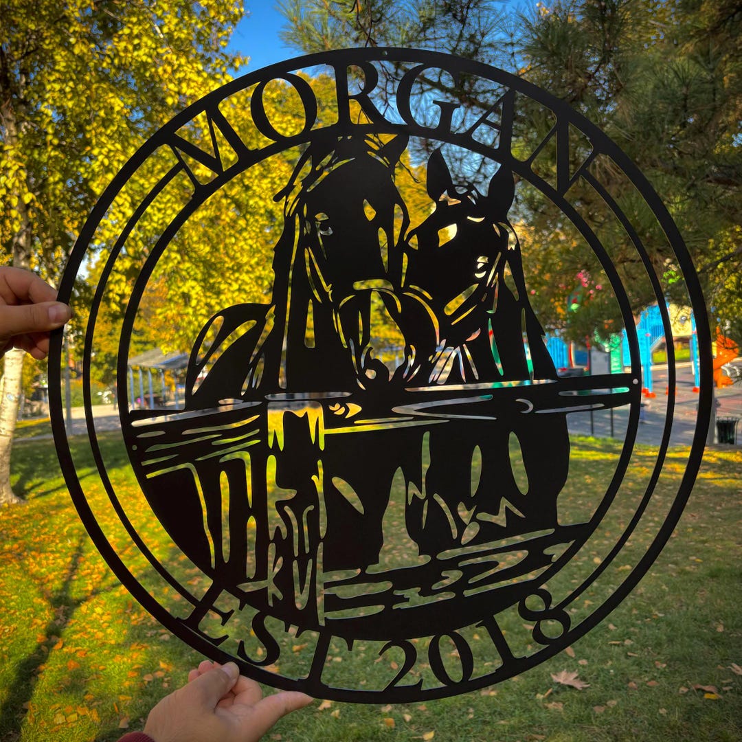 Custom Farm Metal Signs, Custom Horse Sign, Metal Ranch Sign, Metal ...
