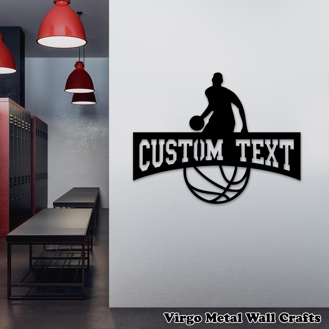 Custom Basketball Metal Sign: Personalized Team Sports Decor - Etsy