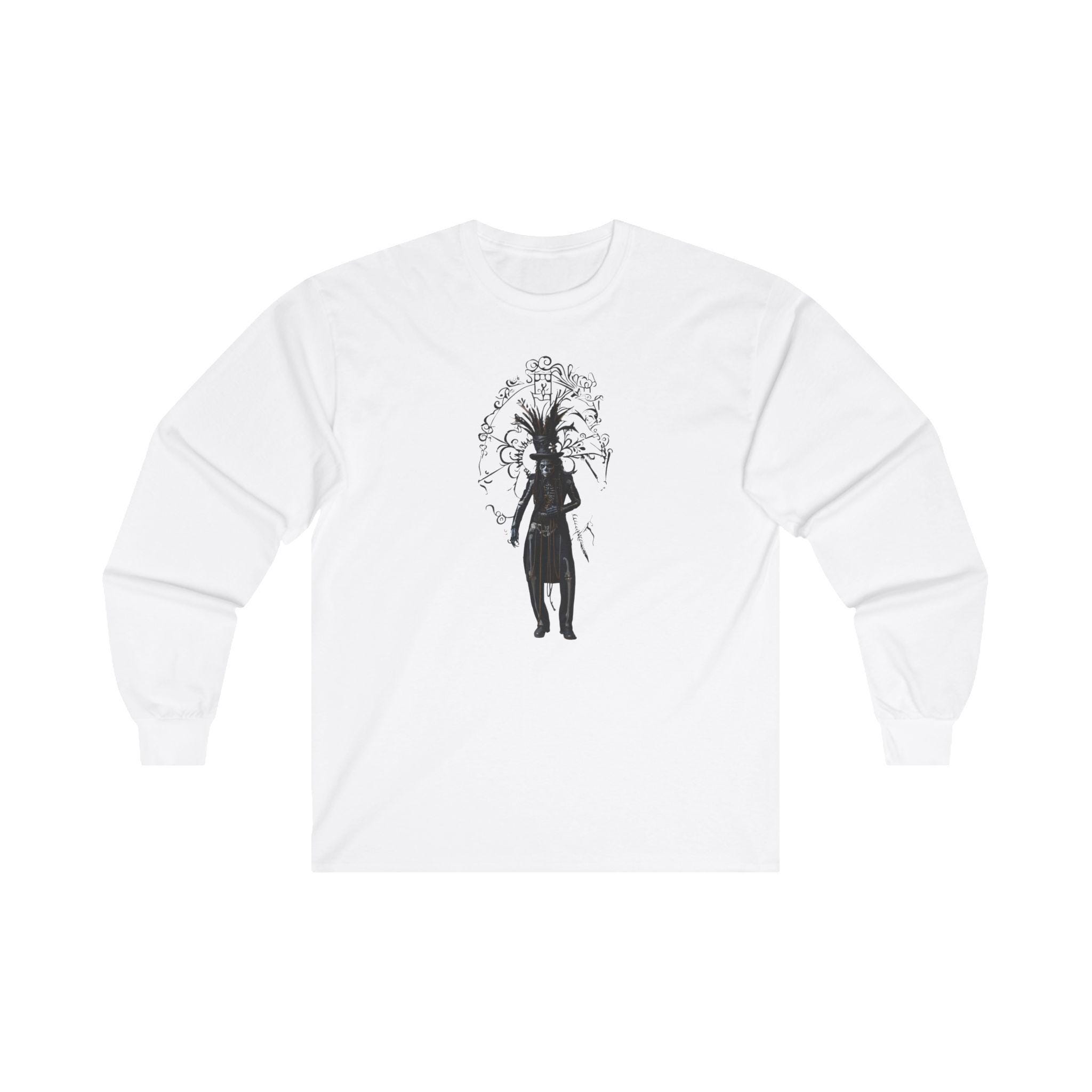 Urban Styles Papa Legba Urban Fashion Long Sleeve Tee, Unisex Cotton ...