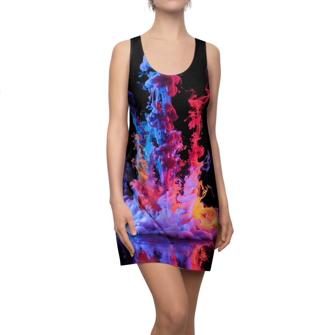 Dress, Urbans Styles up in Colored Smoke, Women's Racerback, Evening ...
