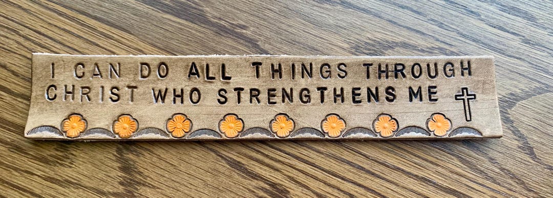 The Twelve Disciples, Each Named, Leather Bookmark. Hand Cut, Stamped ...