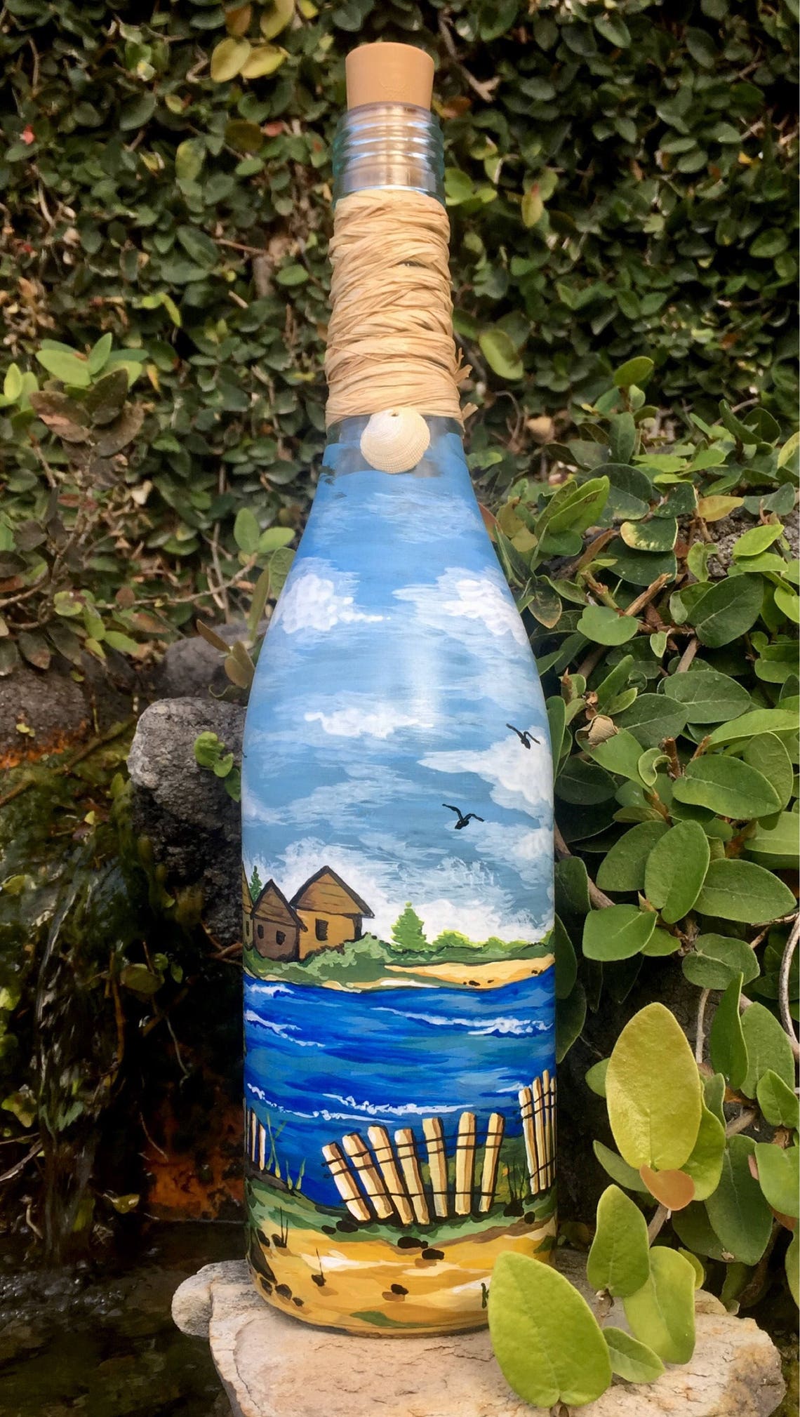 Lighted Wine Bottle. Table Centerpiece. Gift for Her. Gift for Him ...