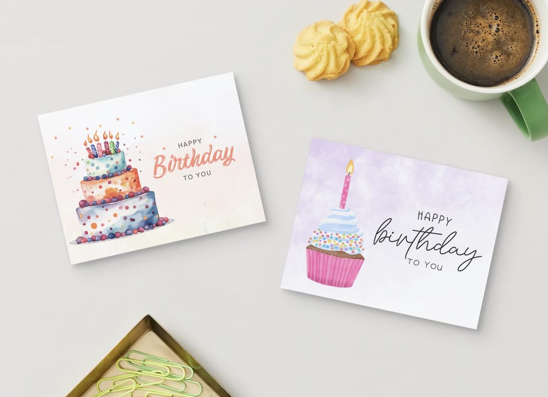 Happy Birthday Postcards, Birthday, Celebration, Digital Print ...