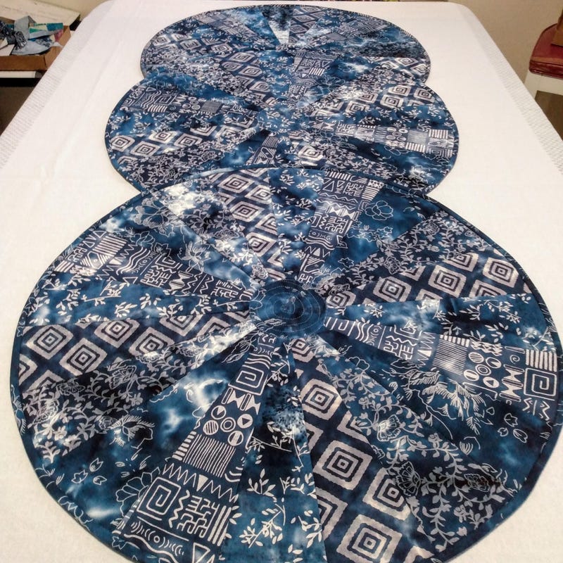 Denim Quilt Table Runner - Etsy