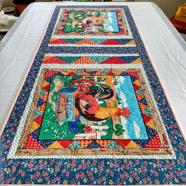 Rooster Table Runner - Etsy