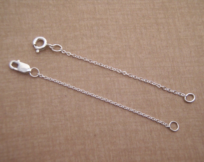 Sterling Silver Chain Extender - Your Choice of Length, Clasp Style ...