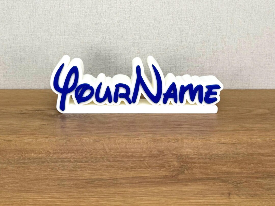 Personalised Magical Name Sign – Custom Desk Name Stand – Freestanding ...