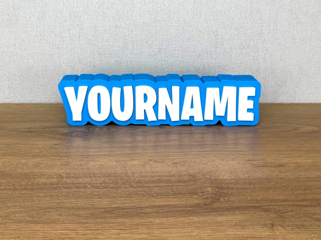 Personalised Video Game Name Sign – Custom 3D Desk Name Stand ...