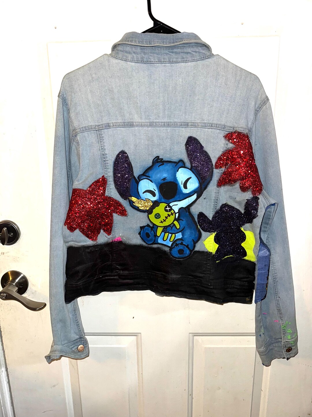 Lilo &stitch Jean Jacket - Etsy