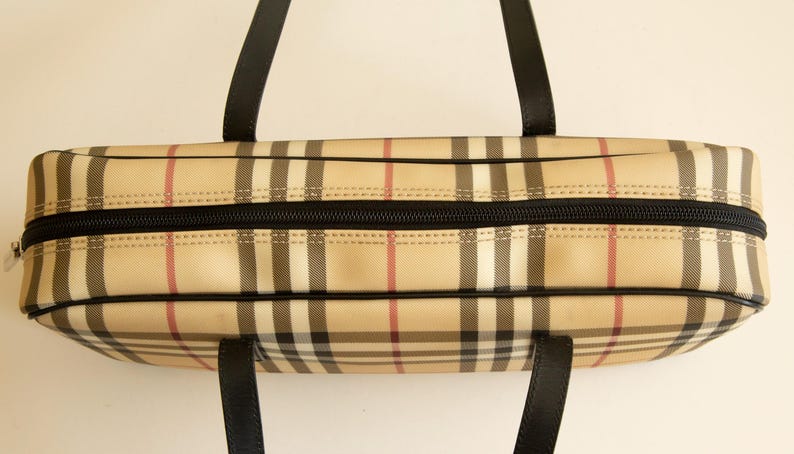 Burberry in Coated Canvas With Classic Check Pattern in Very Good ...