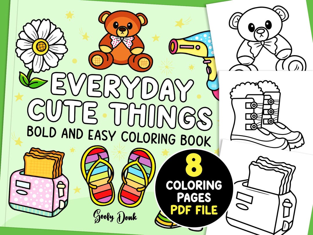 Everyday Cute Things: Bold and Easy Designs of Cute Things in Daily ...