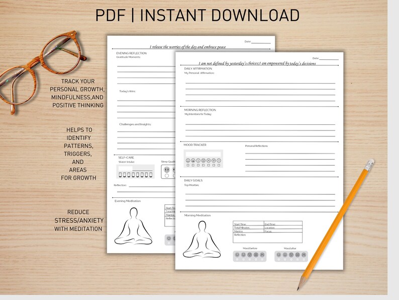 Daily Self-care Planner, Printable Planner, Printable Planner for ...
