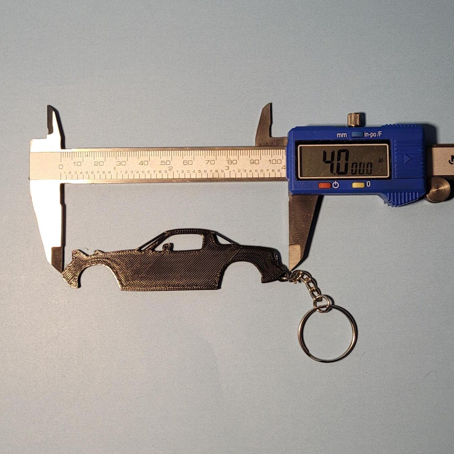 3D Printed Car Outline Keychain Customizable Car Keychains for ...