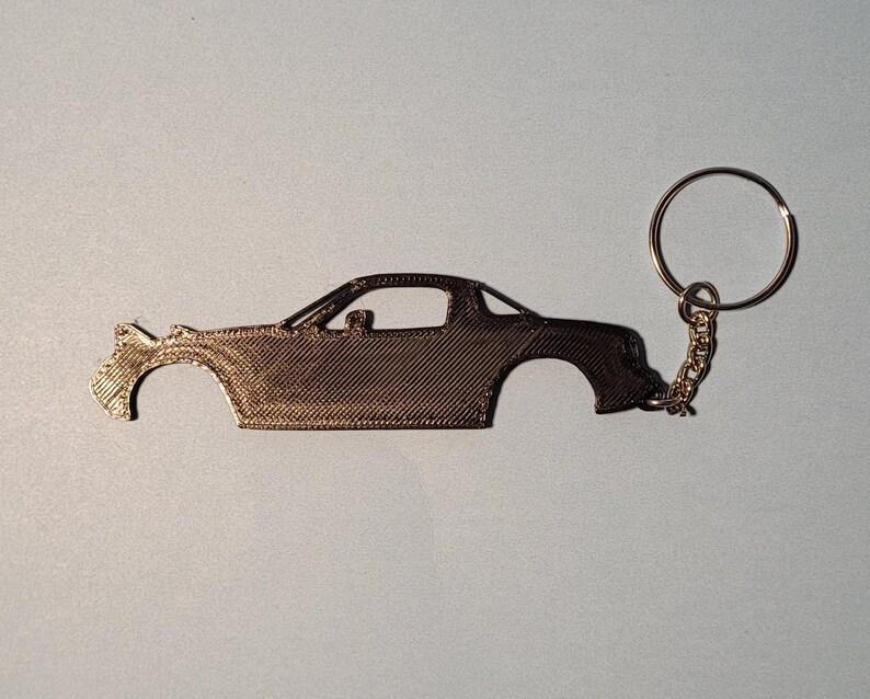 3D Printed Car Outline Keychain Customizable Car Keychains for ...
