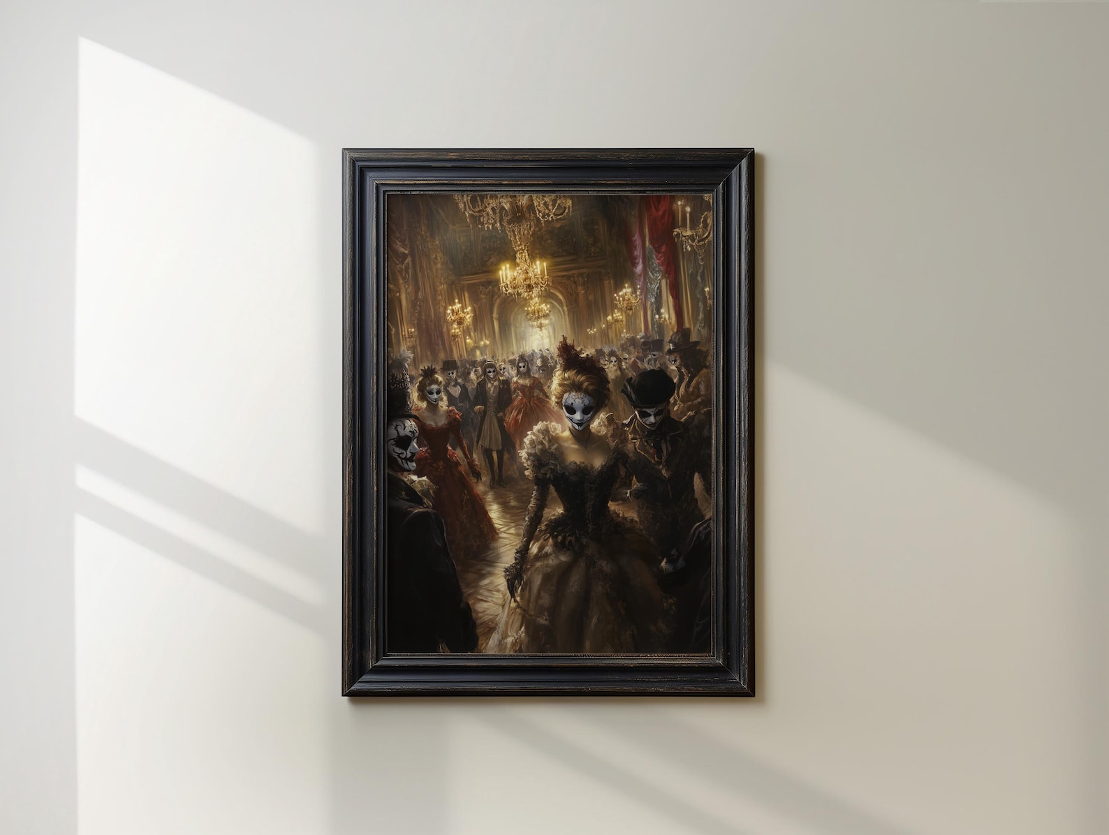 Enigmatic Masquerade - Gothic Art Print, Victorian Elegance With ...