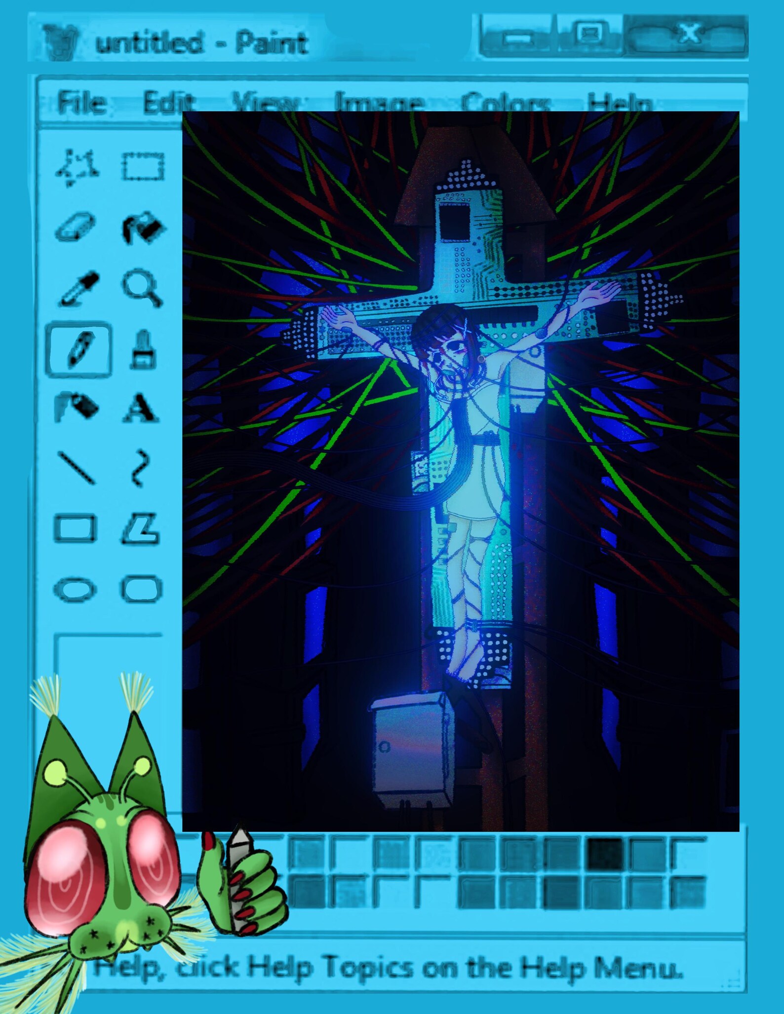 Serial Experiments Lain Custom-made Art Print Laminated 8.5 X11 In - Etsy