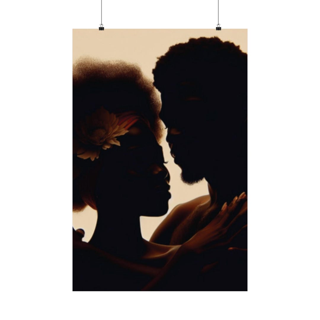 Romantic Vertical Poster, Couple Hugging Wall Art, Love Embrace Home ...