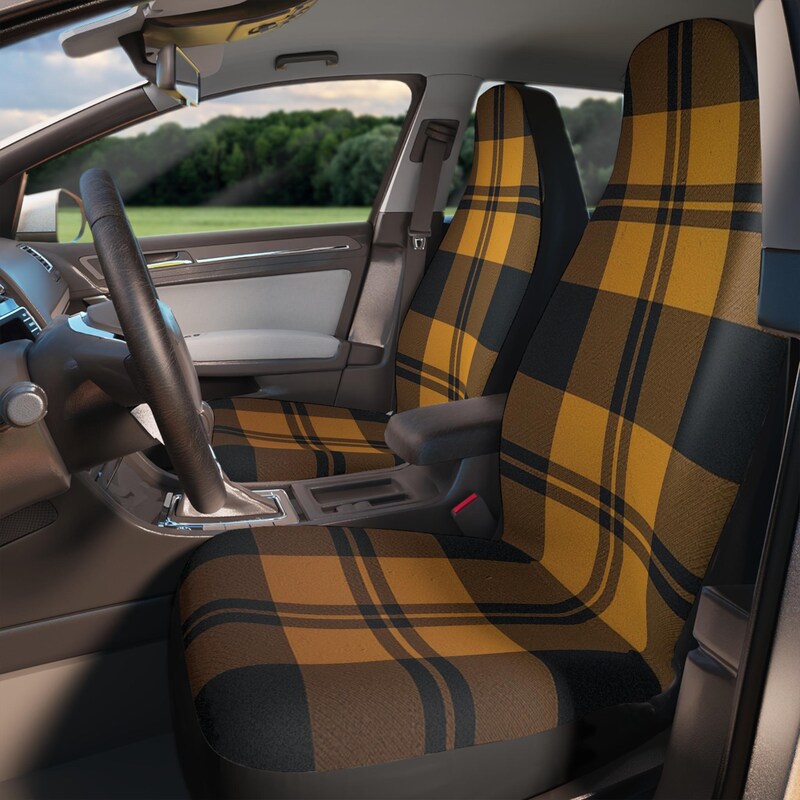 Plaid Car Seat Cover - Etsy