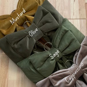 Orange Christmas Tree Bows Velvet - Etsy UK