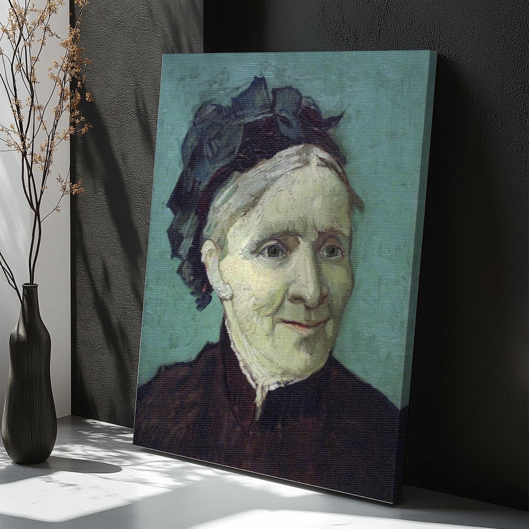 Van Gogh Portrait of Artist's Mother - Canvas Wall Art - Etsy