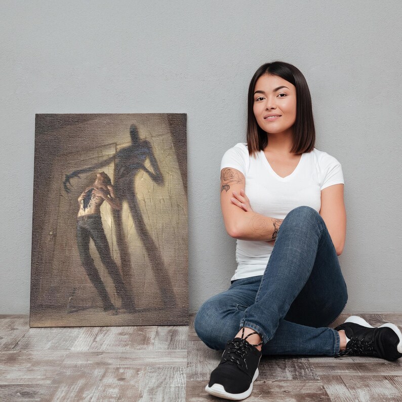 Surreal Depression Canvas Wall Art, Modern Home Decor - Etsy