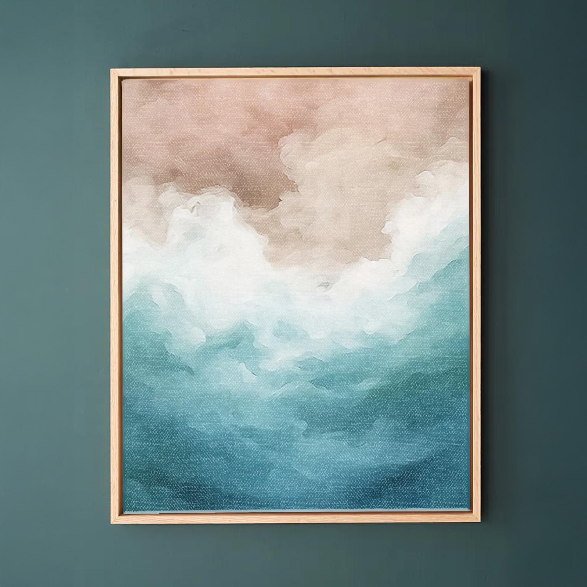 Abstract Cloud Canvas Painting, Modern Wall Art - Etsy