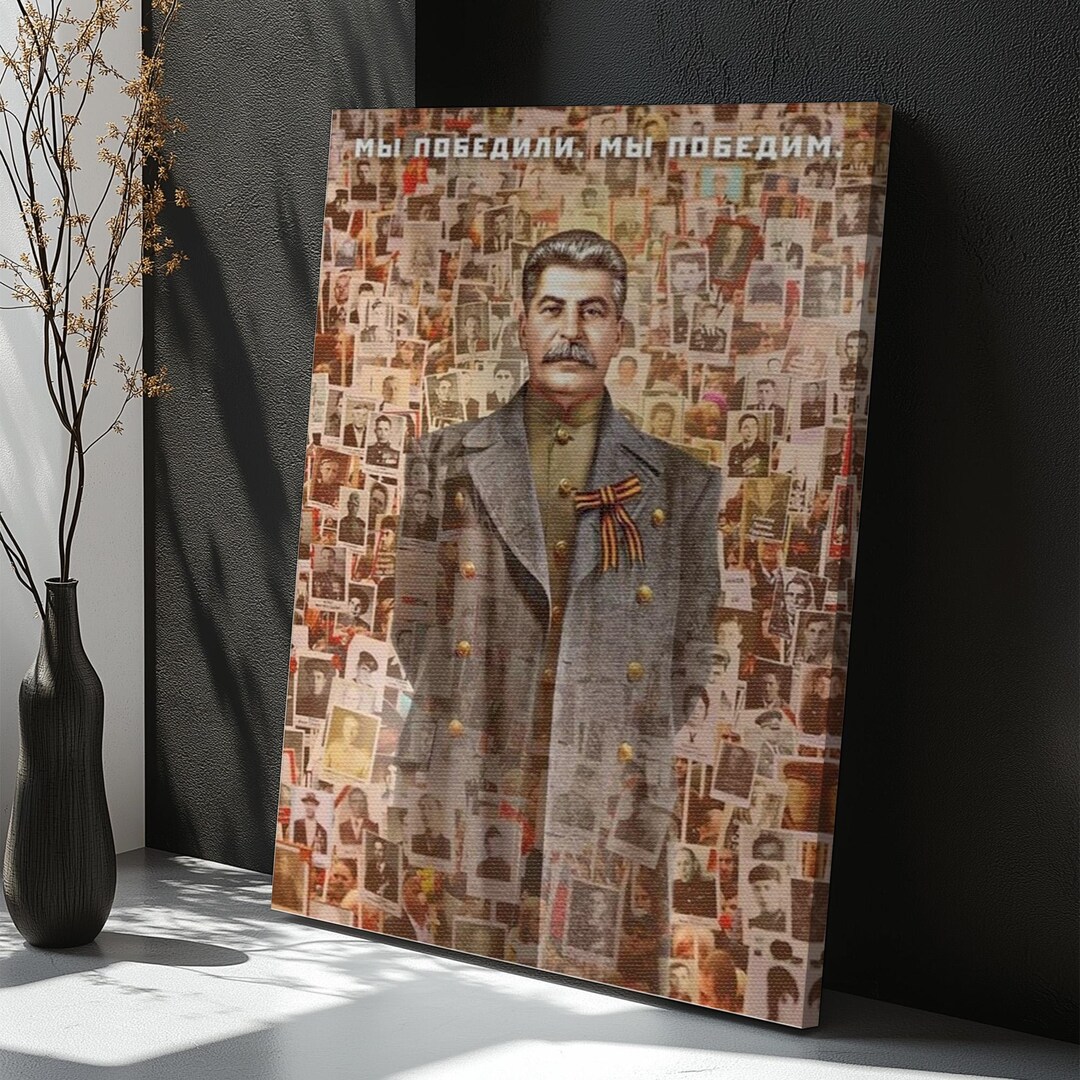 Joseph Stalin Russia and Soviet Union Canvas Painting, Portrait Canvas ...