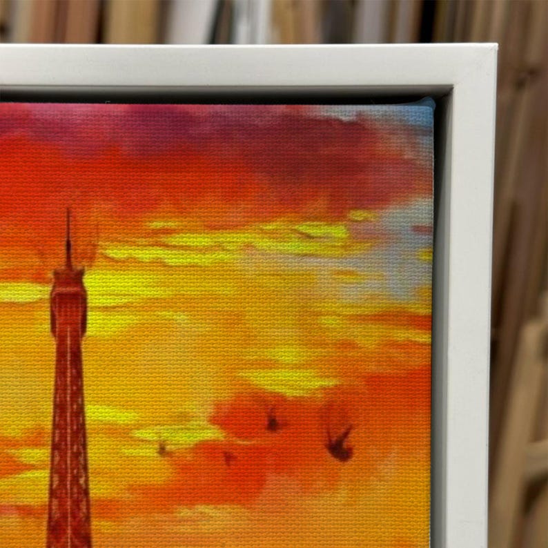 Eiffel Tower Canvas Print, Oil Painting Look, Paris Wall Art - Etsy