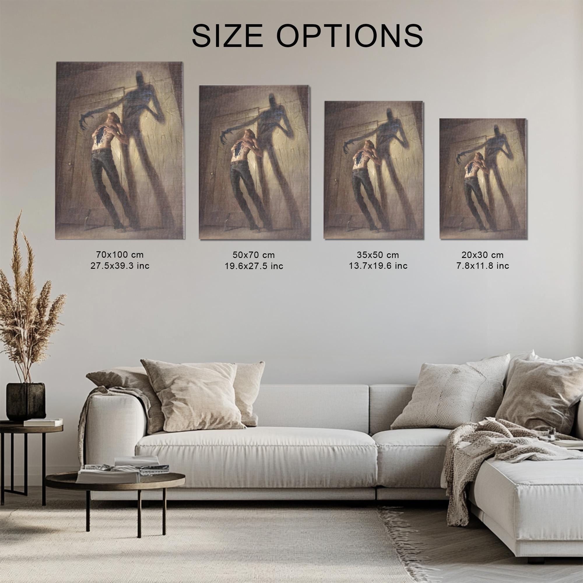 Surreal Depression Canvas Wall Art, Modern Home Decor - Etsy