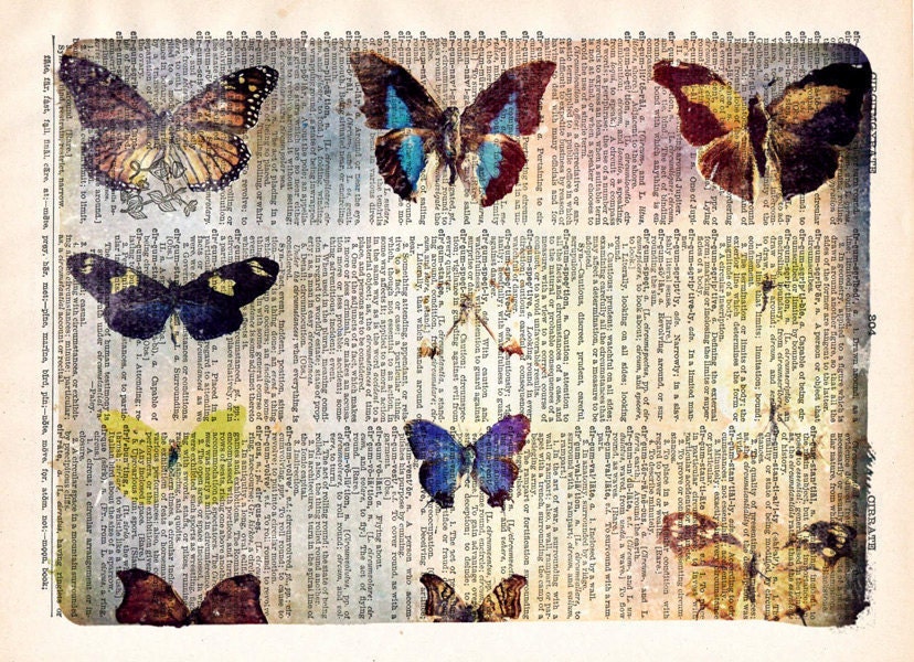 Vintage Book Page Art Prints Cottagecore Art on Page From - Etsy
