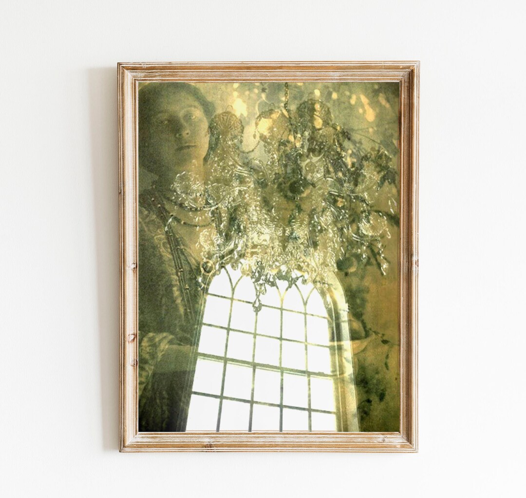 Ghost Lady Art Print - Spooky Photo Collage - Vintage Photography ...