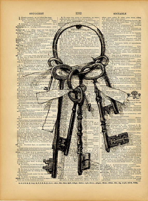 Antique Skeleton Key Drawings